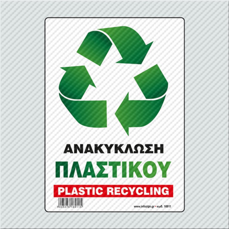 ΑΝΑΚΥΚΛΩΣΗ ΠΛΑΣΤΙΚΟΥ / PLASTIC RECYCLING INFOSIGN