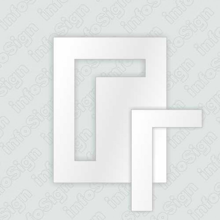 ΓΡΑΜΜΑ Γ ΑΠΟ PLEXIGLASS ΛΕΥΚΟ ΓΑΛΑΚΤΕΡΟ 5cm ΓΙΑ ΠΙΝΑΚΙΔΕΣ ΟΔΩΝ